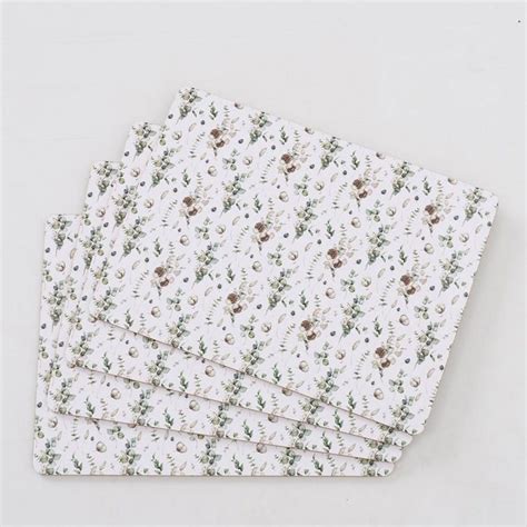 Platzset Boltze Tischset 4er Set Luca Zapfen Allover Klein 30x40cm