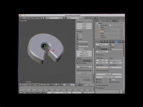 Bezier Curve And Circle Extrusion By Neal Hirsig Video Blenderheads