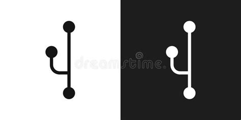 Code Branch Icon Logo Set Vector Stock Vector Illustration Of Silhouette Branch 332900398
