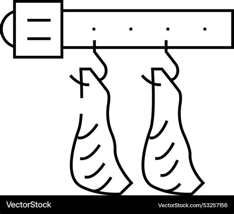Carcass Conveyor Line Icon Royalty Free Vector Image