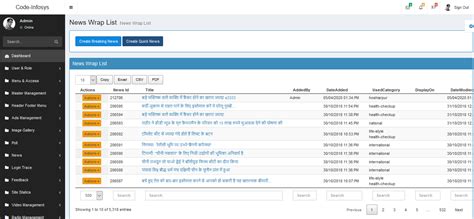 News Management System Magazine Blog News Portal News ERP News Website CMS MVC CMS