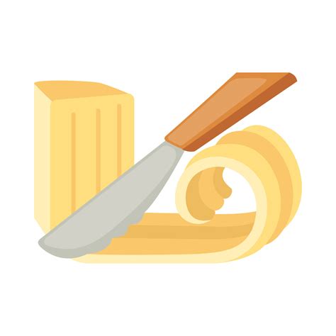 Knife In Butter Icon In Flat Style Isolated On White Background Vector Illustration 8242172
