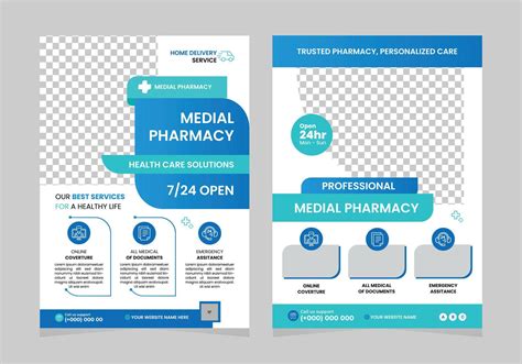 Pharmacy Flyer Template Design Medicine Poster Template 53468045