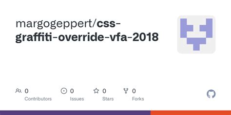 GitHub Margogeppert Css Graffiti Override Vfa 2018