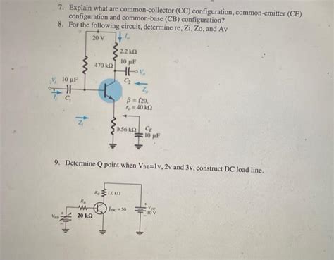 solved 7 explain what are common collector cc