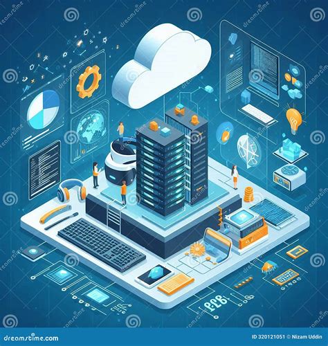 Isometric Design Concept Virtual And Augmented Reality In Software