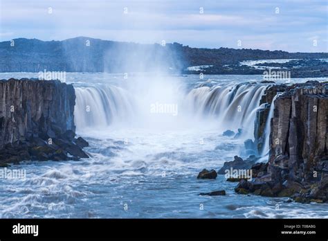 Selfoss Waterfall Beauty Of The World Wonderful Landscape In Iceland