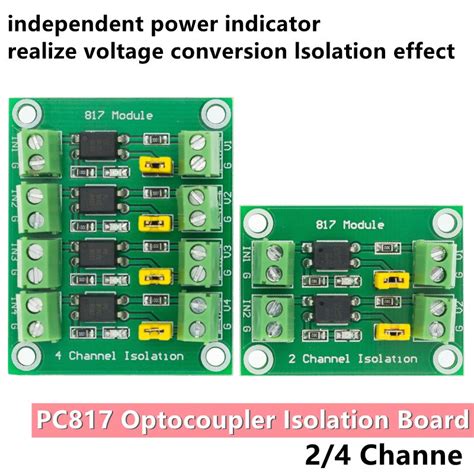 Pc817 2 4 Canales Optoacoplador Placa De Aislamiento Convertidor