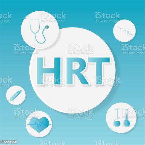 Hrt 의료 개념 Hrt 제에 대한 스톡 벡터 아트 및 기타 이미지 Hrt 제 0명 건강 진단 Istock