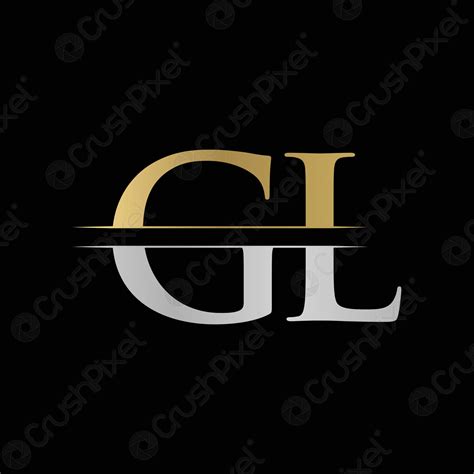 Gl Letra Tipo Logotipo Dise O Vector Plantilla Resumen Letra Vector