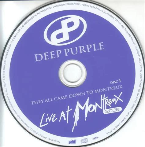 Deep Purple Live At Montreux 2006 2007 Japan 1st Press AvaxHome