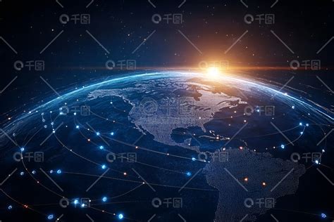 信息数据ai数字艺术 信息数据3d渲染深蓝色橙色白色地球太阳太空场景插画 Ai图片免费下载 Png格式 4032像素 编号72205253 千图网