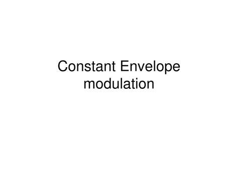 Ppt Modulation Techniques Powerpoint Presentation Free Download Id