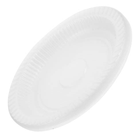 10 Pcs Disposable Plates Cake Pan Food Tray Desktop Decor Round Fruit Tray Small Cake Plates