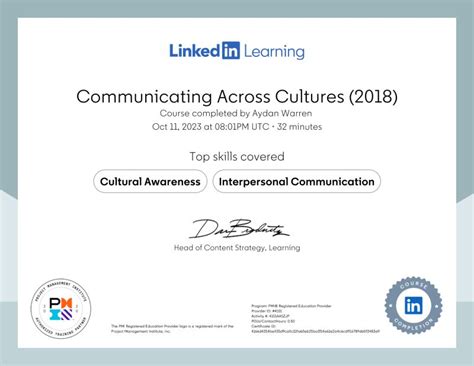 Aydan Warren On Linkedin Certificate Of Completion