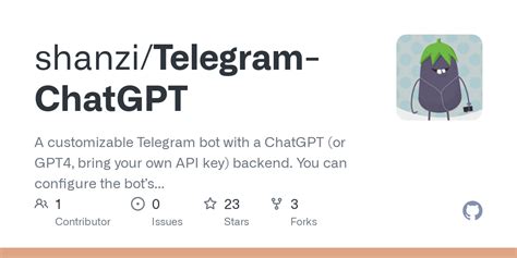Github Shanzitelegram Chatgpt A Customizable Telegram Bot With A