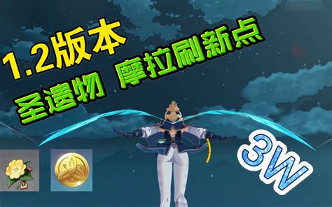 【原神】12版本，圣遗物、摩拉刷新点，每天白嫖3万摩拉或经验~（修改版）哔哩哔哩bilibili