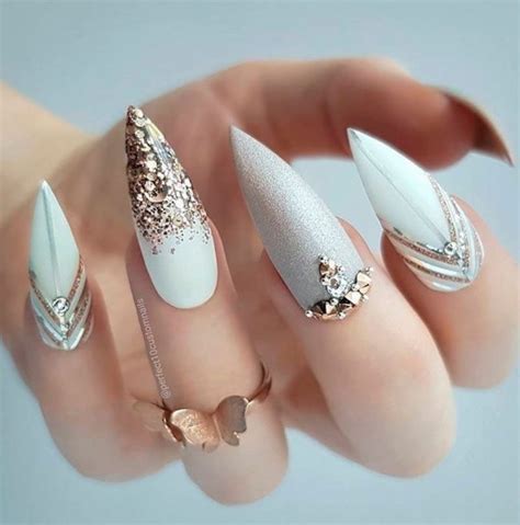 40 Shimmering Nail Design Ideas The Glossychic