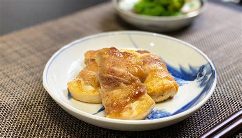 豆腐の豚バラ巻きのレシピ 豆腐レシピ専門サイト とうふナビ