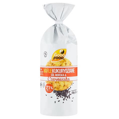 Wafle kukurydziane z czarnuszką Good Food kalorie kJ i wartości