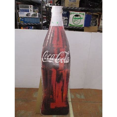 70 Tall Cardboard Coca Cola Sign Bodnarus Auctioneering