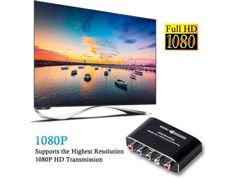 Component To HDMI Converter RGB To HDMI Converter 1080P 5RCA YPbPr To