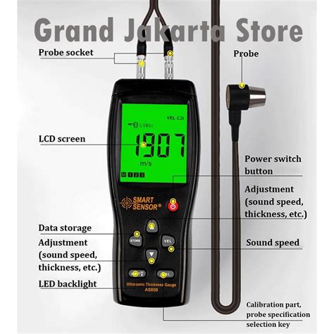 Jual Ultrasonic Thickness Gauge Sertifikat Kalibrasi Smart Sensor As850