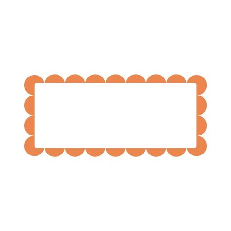 Cute Scallop Border Frame Element 40699889 Vector Art At Vecteezy