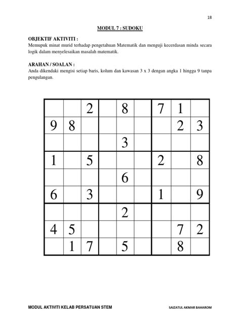 Modul Aktiviti Stem Pdf