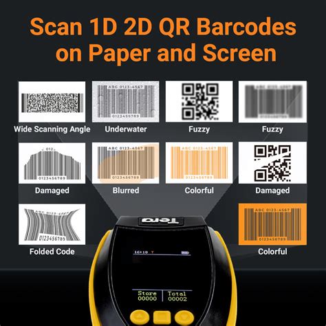 Tera Digital Hw0009 Barcode Scanner 2d Qr Wireless Bar Code Reader