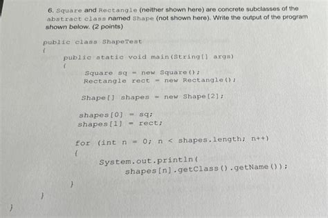 Solved 6 Square And Rectangle Neither Shown Here Are