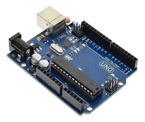 Placa Compatível Arduino Uno R3 Sem Cabo Usb Atmega328p Pu