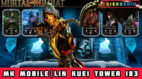 Mk Mobile Lin Kuei Tower 183 Scorpion Friendship Youtube
