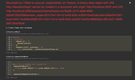 Getting A Securityerror When Reloading Screens On Reactkeycloak With