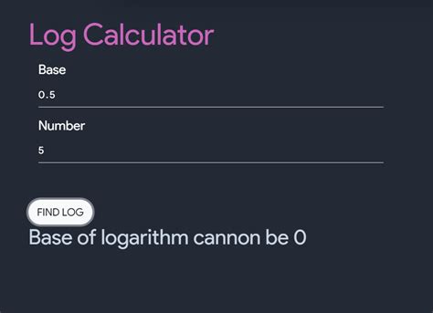 Modify Log Calculator To Calculate Log Values When Base Is