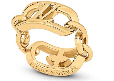 Louis Vuitton My Lv Chain Ring Brass In Brass With Brass Tone Us