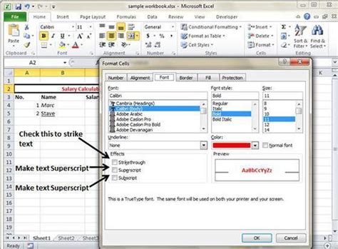 How To Perform Text Formatting In Microsoft Excel