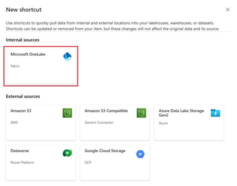Onelake 바로 가기 만들기 및 관리 Microsoft Fabric Microsoft Learn