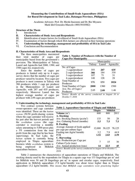 Presentation Of Aquaculture Research Pdf