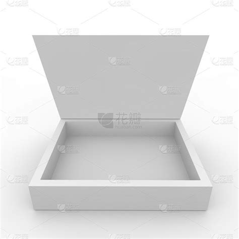 在白色背景上的空盒子