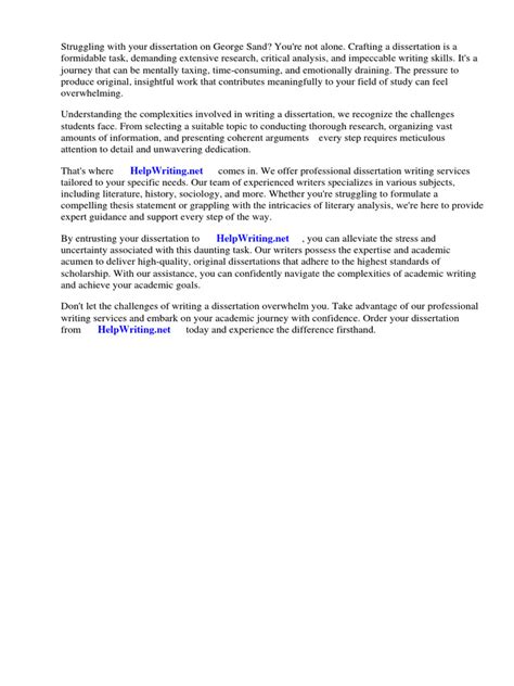 introduction dissertation george sand download free pdf pride and