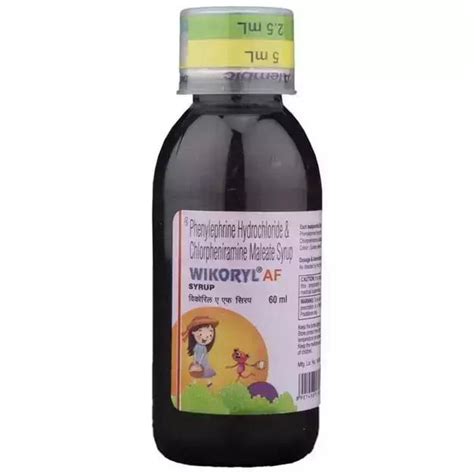 Wikoryl Af Syrup Fast Cold Flu Relief Alembic
