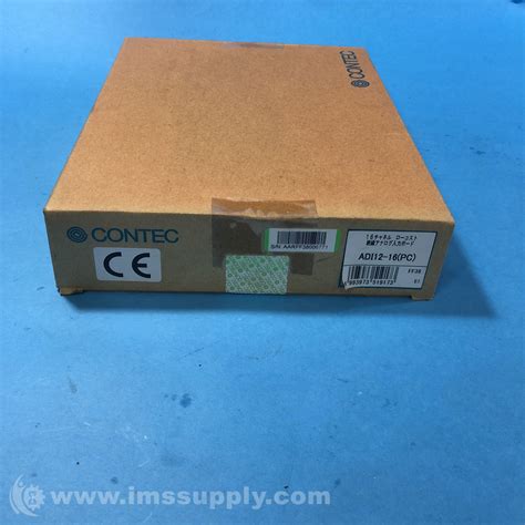 Contec ADI12 16 PC Analog Input PCI Card 16ch 12bit 50ks S IMS Supply