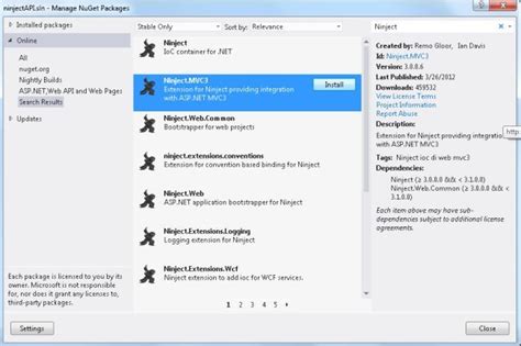 Dependency Injection By Using Ninject In Web Api
