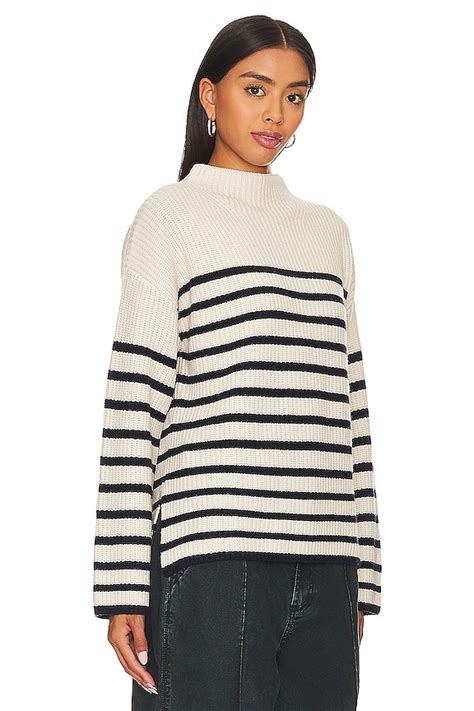Rails Claudia Sweater In Cream Navy Stripe Revolve