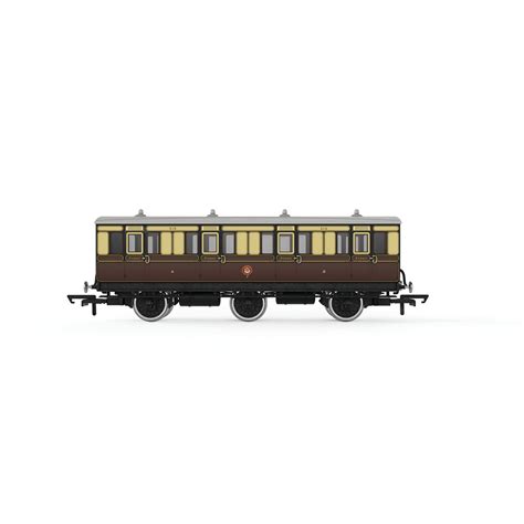 Hornby Gwr 6 Wheel Coach 1st Class 519 R40304 Oo Gauge Model