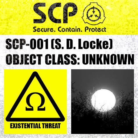 Scp 001 S D Lockes Proposal By Roomylego123 On Deviantart