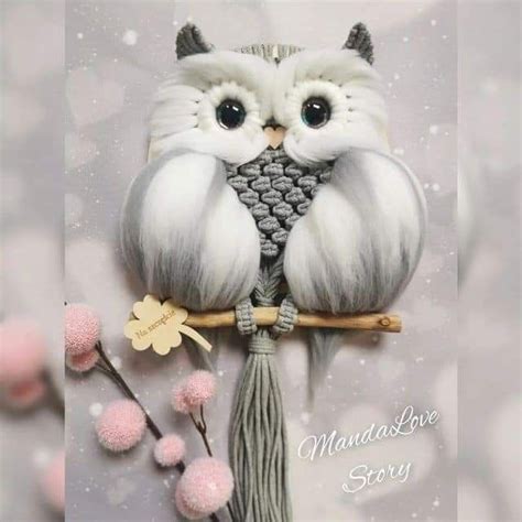 How To Make A Macrame Owl With Felting Wool Tutorial Step By Step Artofit