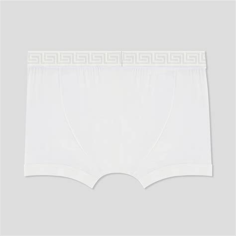 S08 Stretch Cotton Boxer Brief Pure White — Nikos Sculpture