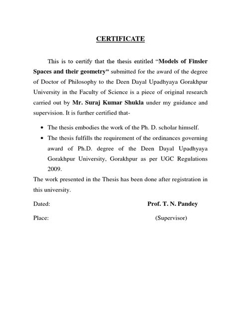 Declaration And Certificate Pdf